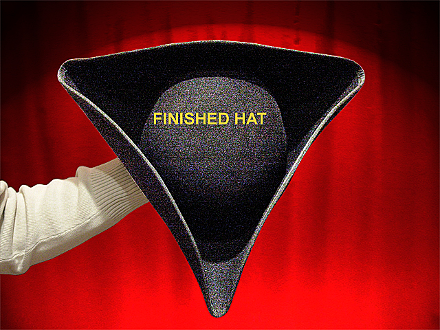 HOW TO restore or to repair the shapes of hats LARGE BLACK FELT WOOL ...